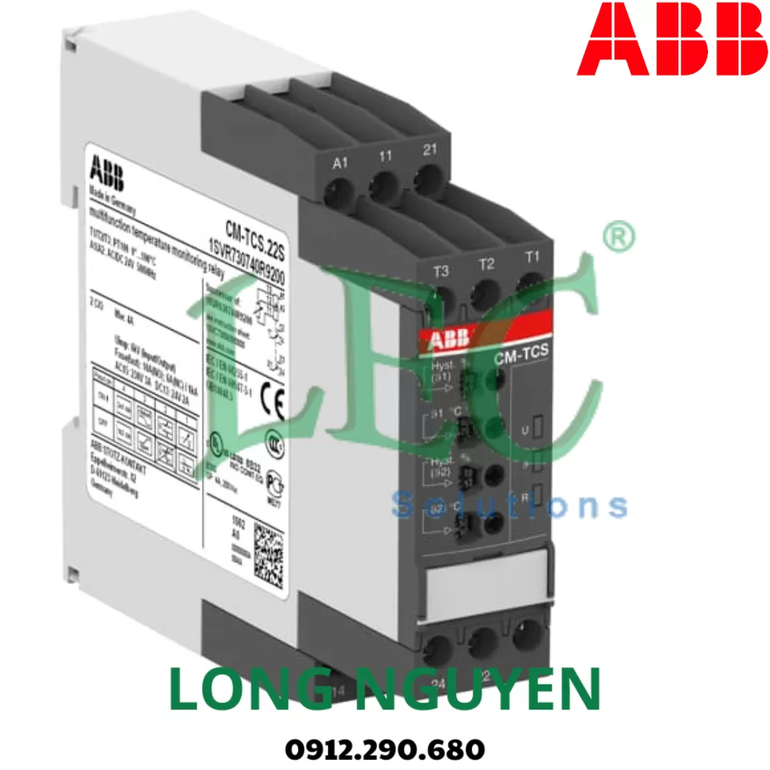 1SVR730794R1300 - Rơ le giám sát 3 pha điện áp loại CM-PVS.31S