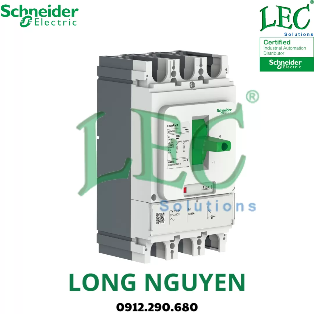 EZS400F3400 - Cầu dao tự động EZS400F 3P 400A 36kA 380V/415V